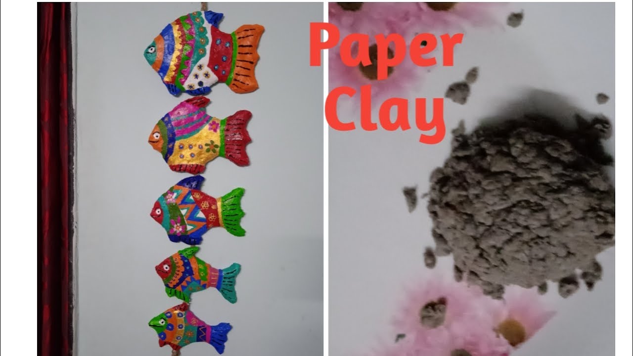 How to make Paper clay!! Easy way of Paper clay procedure, make ...