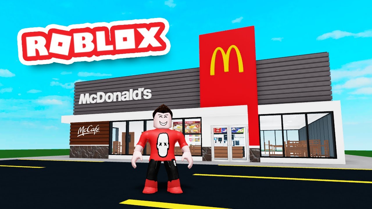 Building a FAST FOOD Restaurant in ROBLOX - YouTube