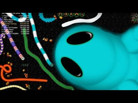 WormsZone.io Blue Dragon vs Tiny Slither Snakes - YouTube