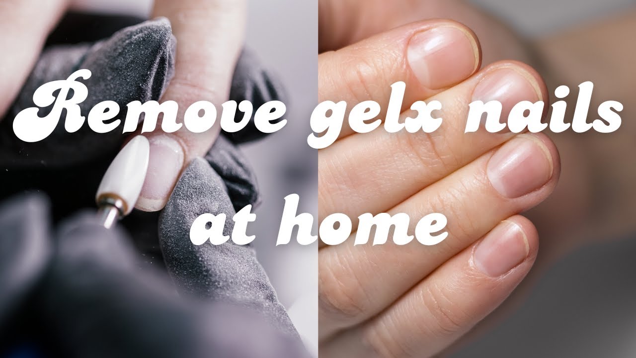 HOW TO REMOVE GEL X NAILS AT HOME (no drill needed) cheap - YouTube