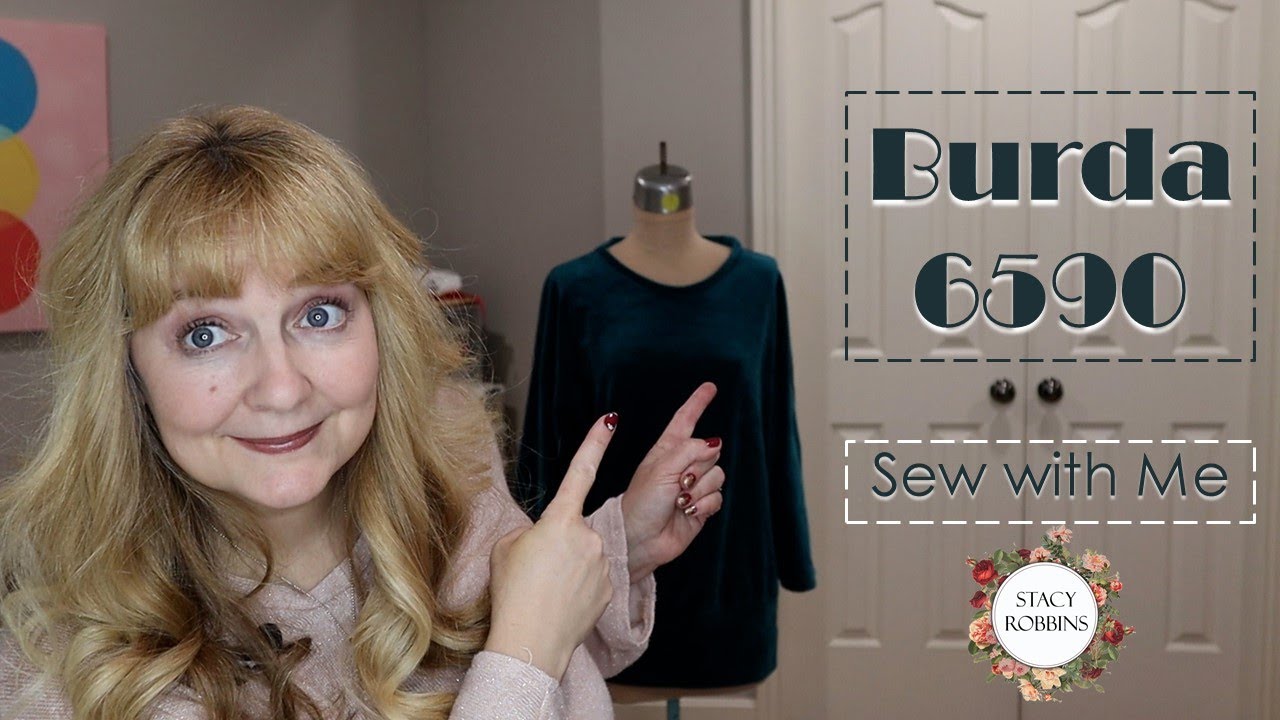 Burda 6590 Sewing up one of my favorite, fast patterns! - YouTube