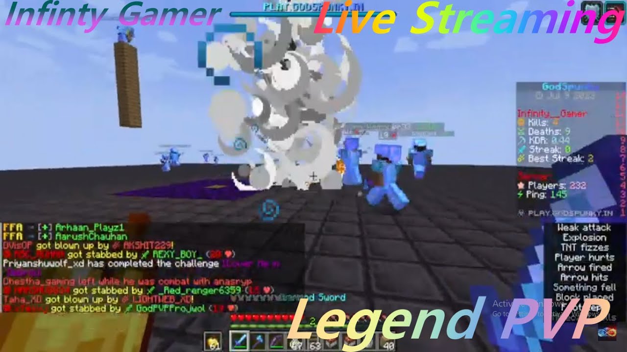 Duo_PVP Zone | Minecraft Live Stream with Infinity Gamer - YouTube