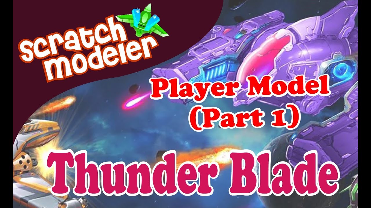 Alien Shooter Player Ship Model (part 1) #model #design #scratch # ...