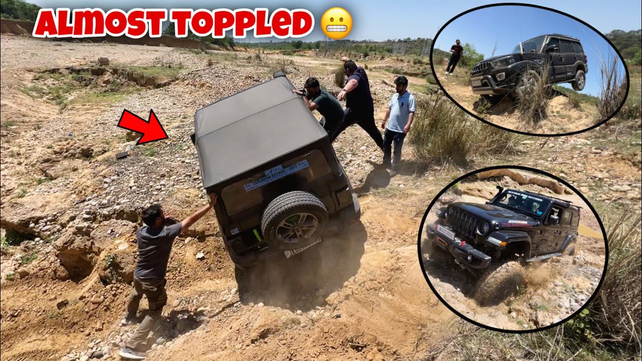 Scorpio and Thar crashed during offroad | Why are we risking our Lives ...