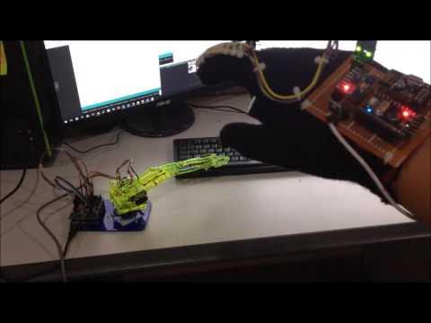 Hand Gesture Controlled Robotic Arm - Flex Sensor Application ...
