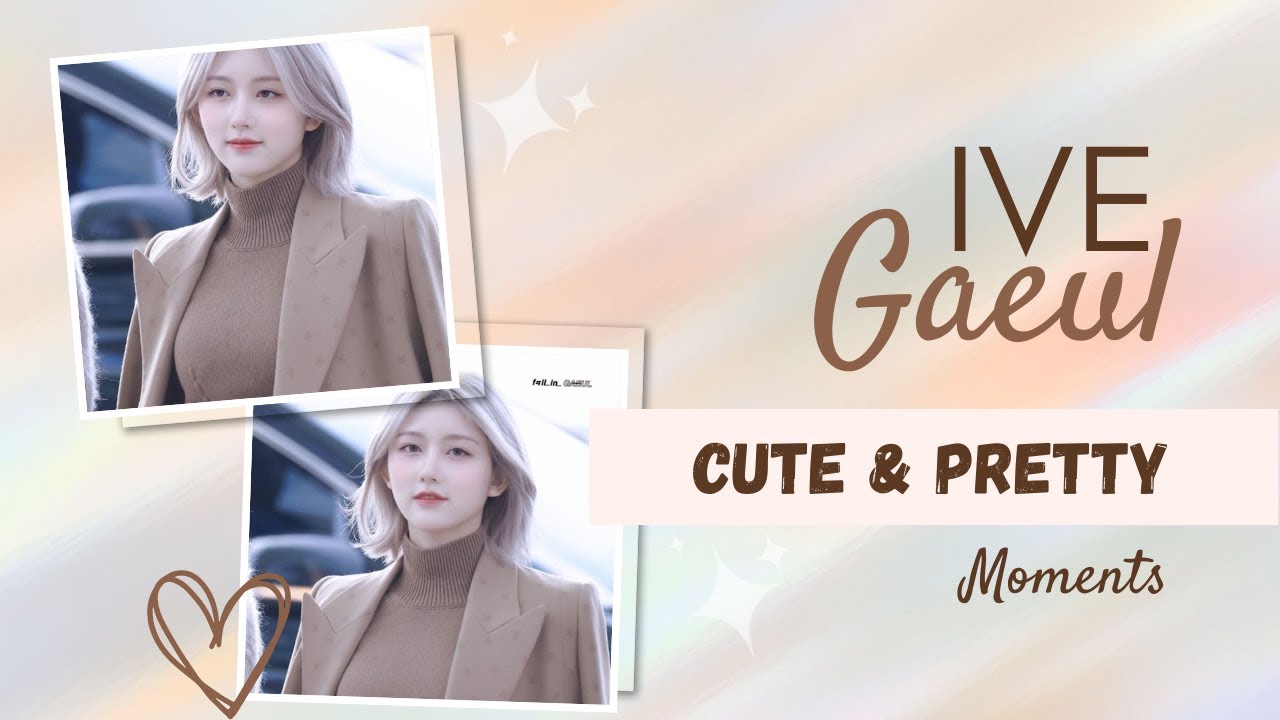IVE GAEUL CUTE AND PRETTY MOMENTS - YouTube