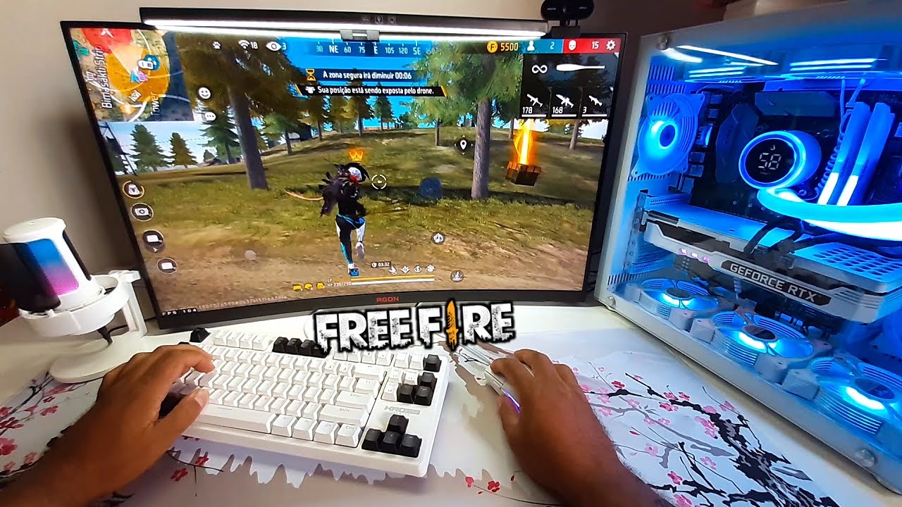 FREE FIRE NA VISÃO DE UM PC ULTRA HD 90FPS (POV) Handcam 🤩 - YouTube