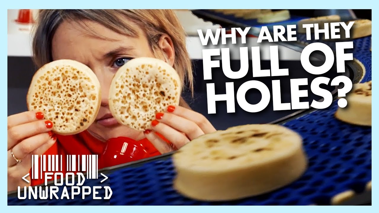 Why are Crumpets Filled With Holes? | Food Unwrapped - YouTube