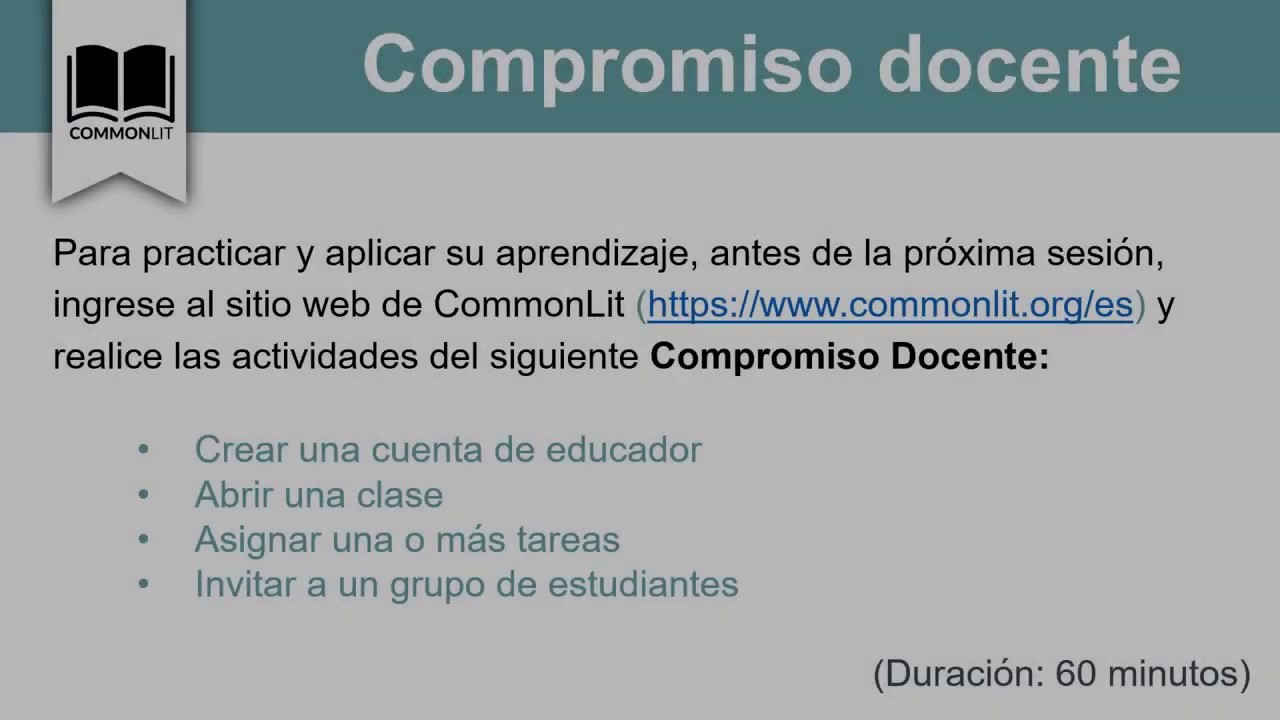 Sesión 3: Cómo utilizar CommonLit (Actividades) - YouTube