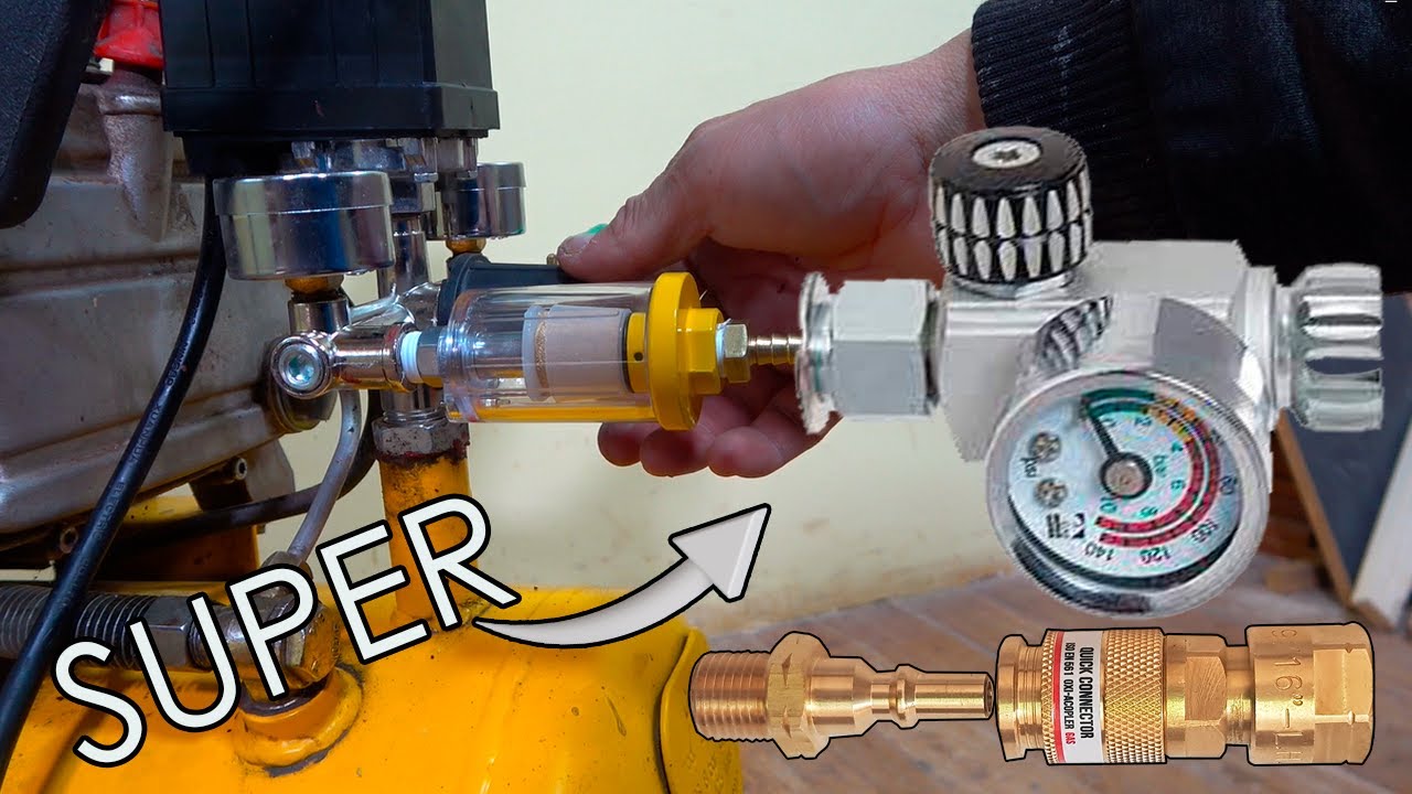 Convierte Tu Simple COMPRESOR En SUPER COMPRESOR DE AIRE - Filtro De ...