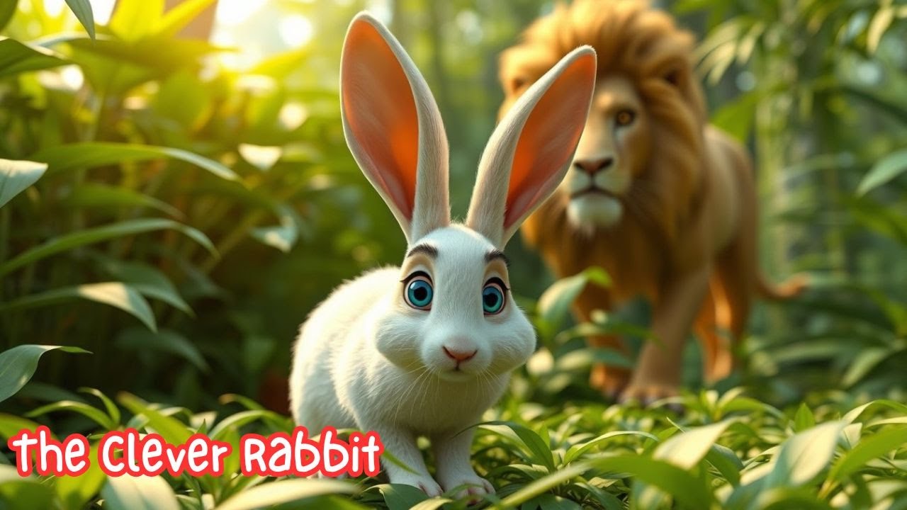 The Clever Rabbit and the Hungry Lion 🦁🐰 | A Quick Thinking Fun Story ...