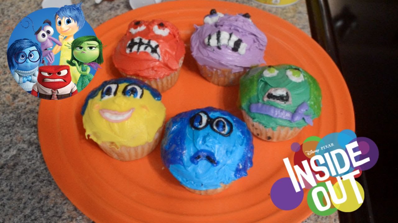 😋🍥 Disney Pixar's *INSIDE OUT* Cupcakes! 🍥😋 - YouTube