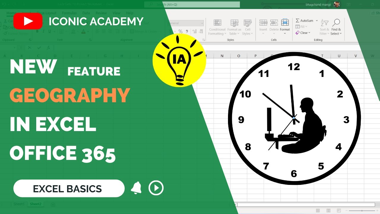 NEW FEATURE in Excel Office 365 || GEOGRAPHY || ICONIC ACADEMY - YouTube