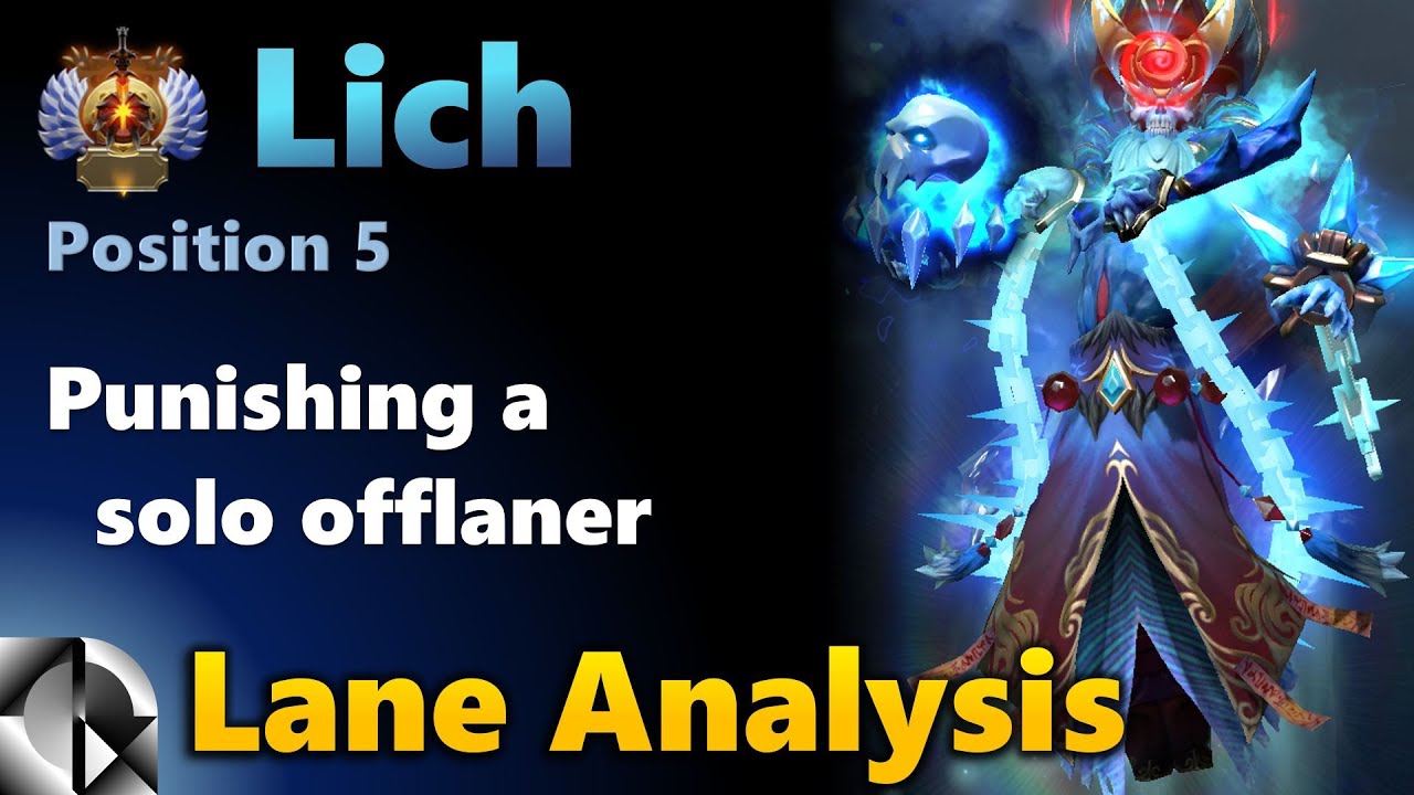 Lane Analysis: Lich 5 Support - Immortal | Dota 2 7.28c - YouTube