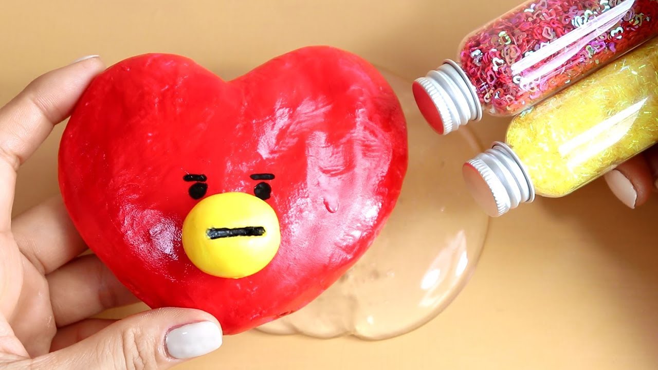 "Special BTS"Slime Coloring Compliation With claycracking,Makeup,Lip ...