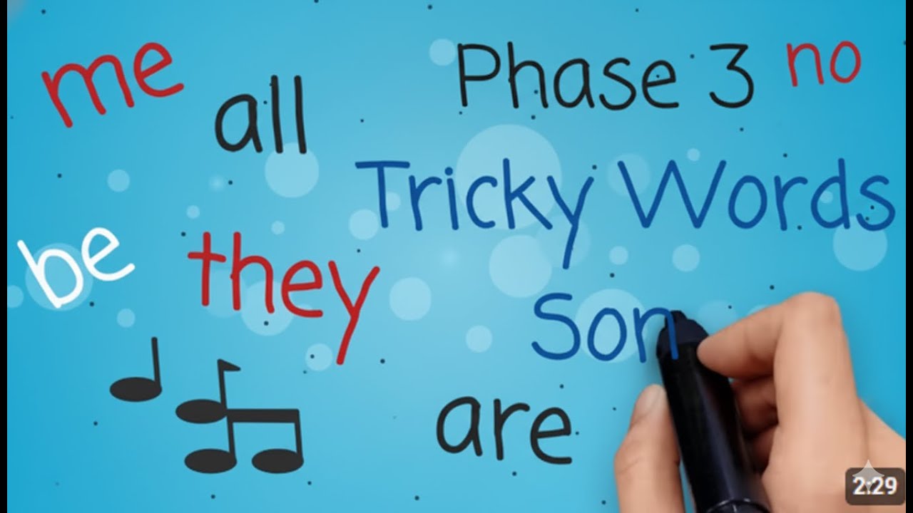 Jolly Phonics Tricky Words Set 3 | Jolly Phonics Tricky Words Phase 3 ...