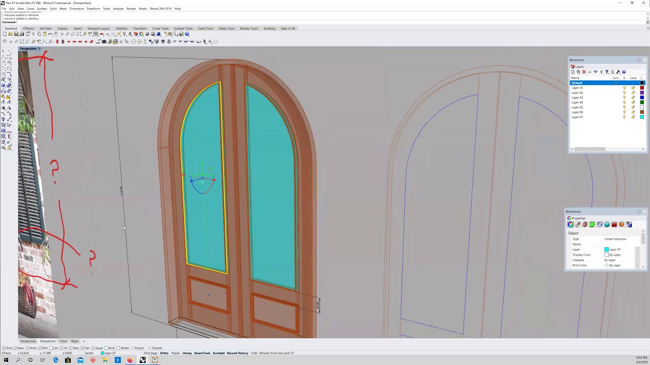 Entry door model - YouTube