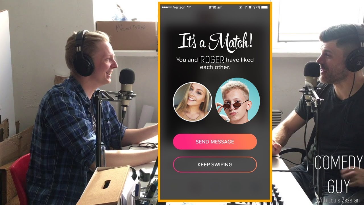 Roger Andre on using Tinder at the airport - Comedy Guy Podcast - YouTube