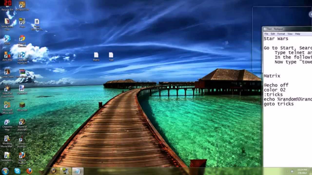 Cool things to do with CMD. - YouTube