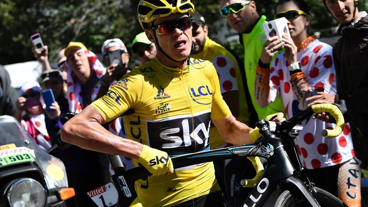 CHRIS FROOME CRASH AND RUN ON TOUR DE FRANCE 2016 MONT VENTOUX - YouTube