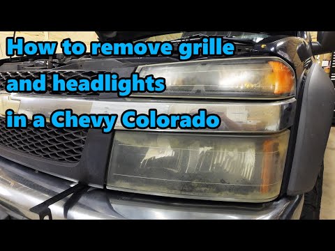 How to remove grille and headlight assembly in a Chevy Colorado - YouTube