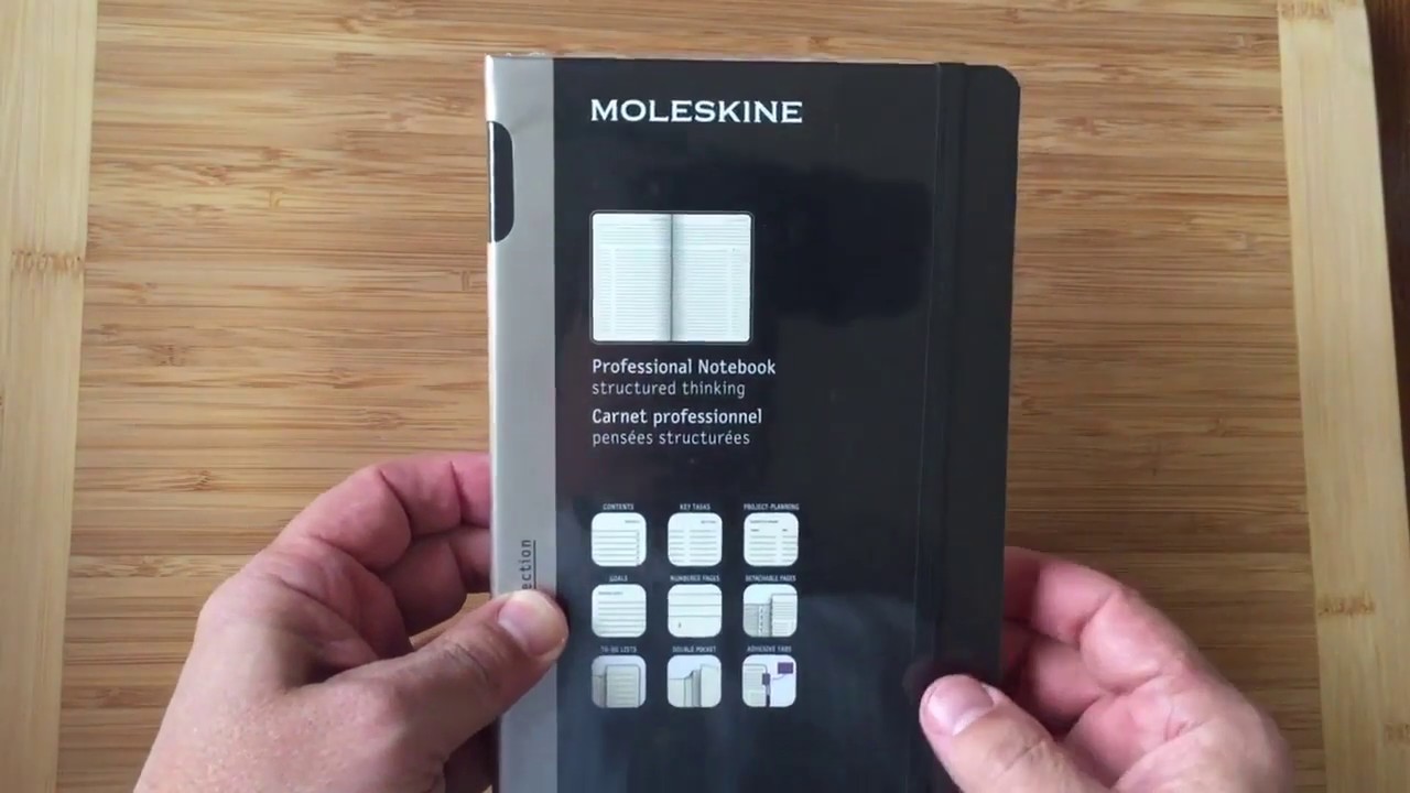 Unwrapping The Moleskine Professional Notebook YouTube unwrapping-the-moleskine-professional-notebook-youtube