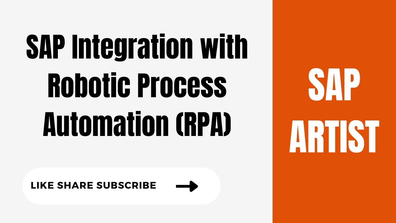 SAP Integration with Robotic Process Automation (RPA) 🚀 - YouTube