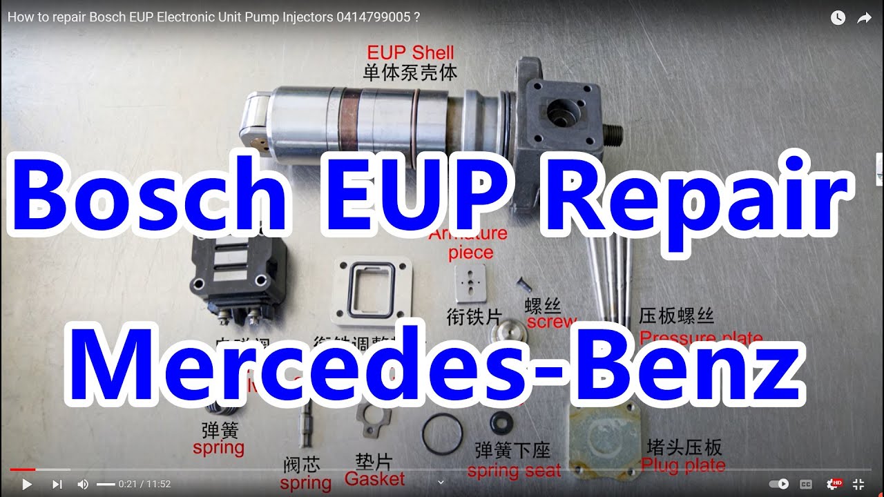 How to repair Bosch EUP Electronic Unit Pump Injectors 0414799005 ...