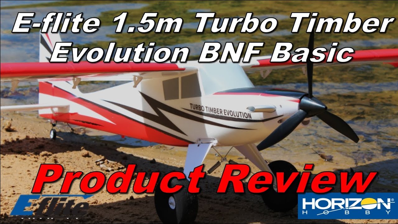 Review of the new E-flite 1.5m Turbo Timber Evolution BNF Basic - YouTube