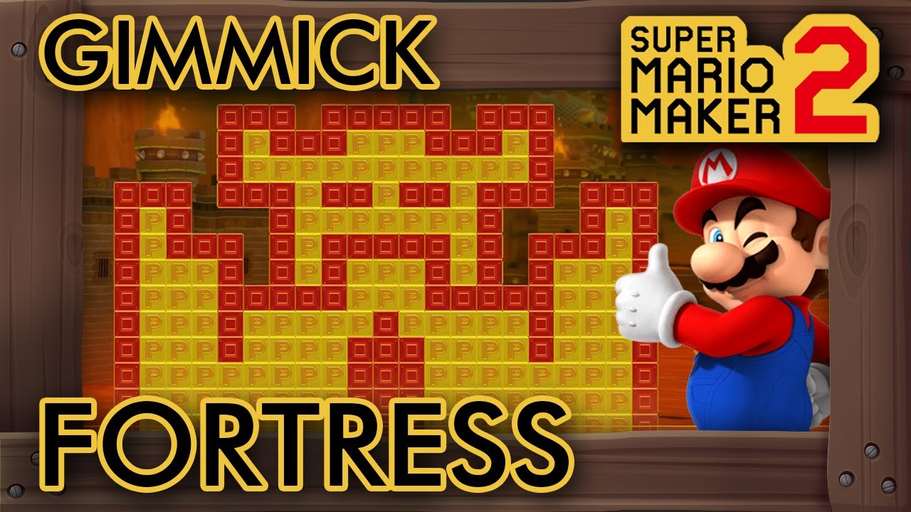 Super Mario Maker 2 - Amazing "Gimmick Fortress" Level - YouTube