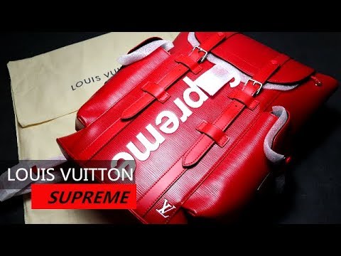 Louis Vuitton x Supreme Christopher Backpack(Best) - YouTube