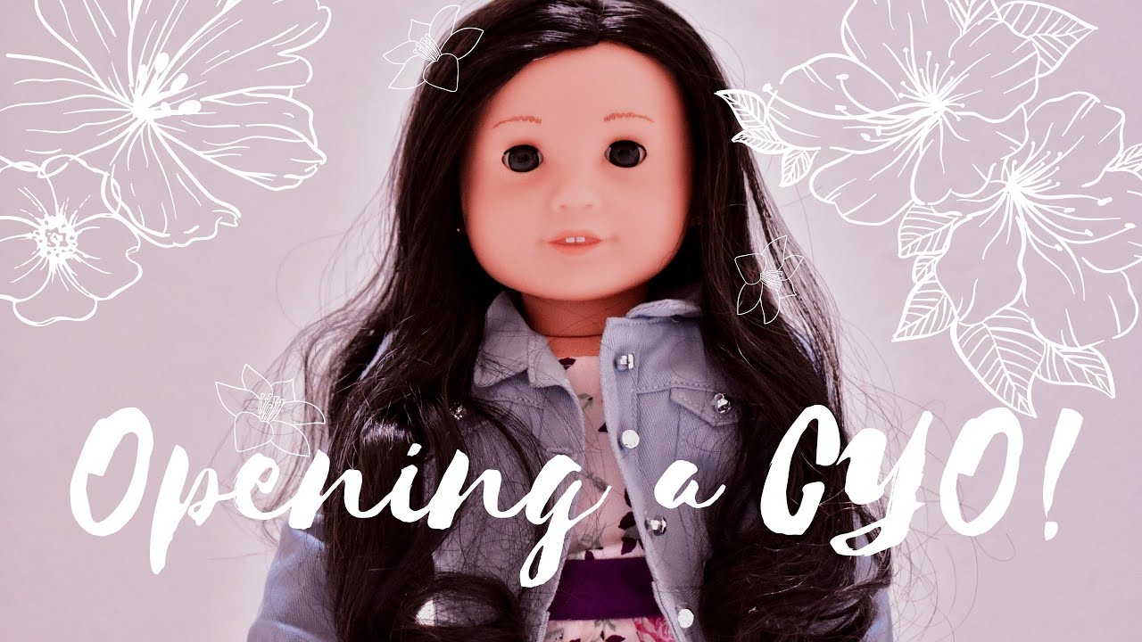 Opening An American Girl Cyo Doll Lightest Skin Jess Mold Youtube