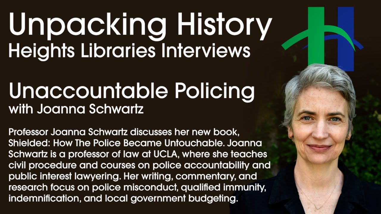 Unaccountable Policing with Joanna Schwartz - YouTube