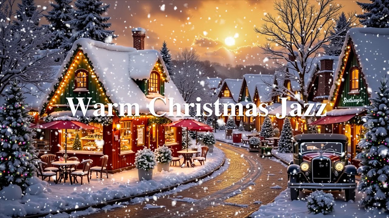 Winter CHRISTMAS JAZZ MUSIC 🎅 Cozy Cafes Ambience ☕ Warm Jazz for ...