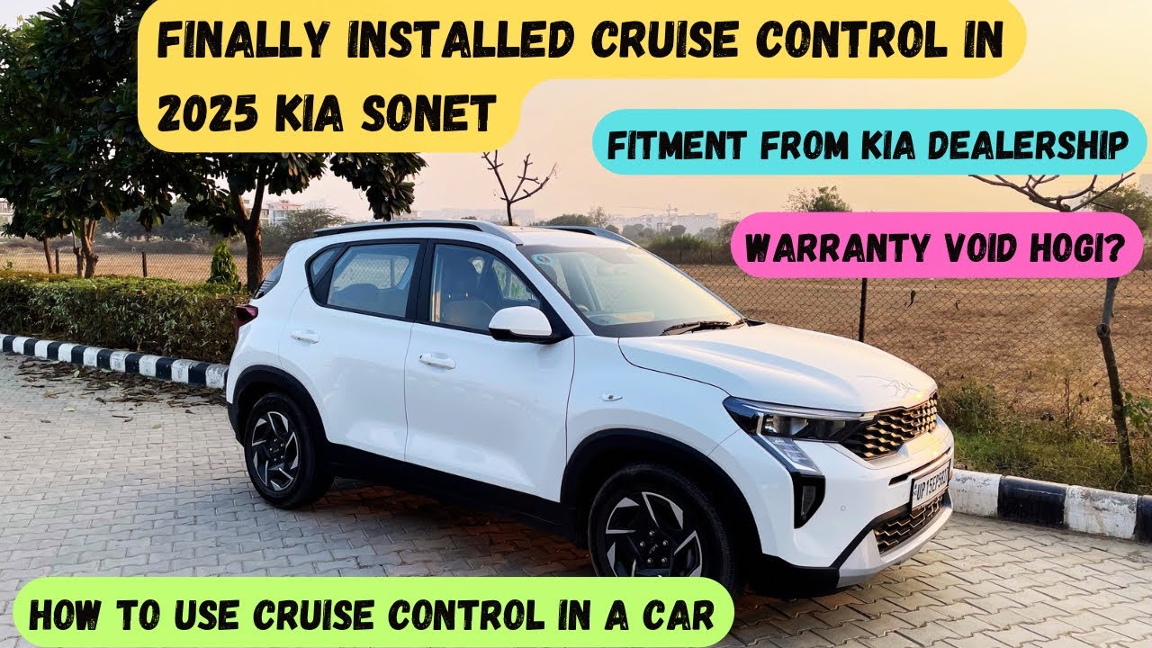 Finally installed Cruise Control in 2025 Kia Sonet HTK (O) | How to use ...