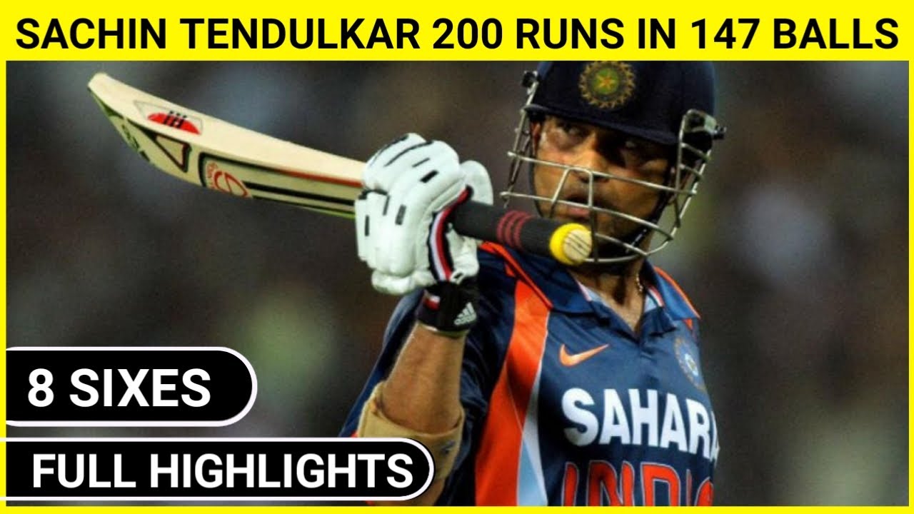 Sachin Tendulkar 200 Runs vs South Africa | First Man To Score Double ...