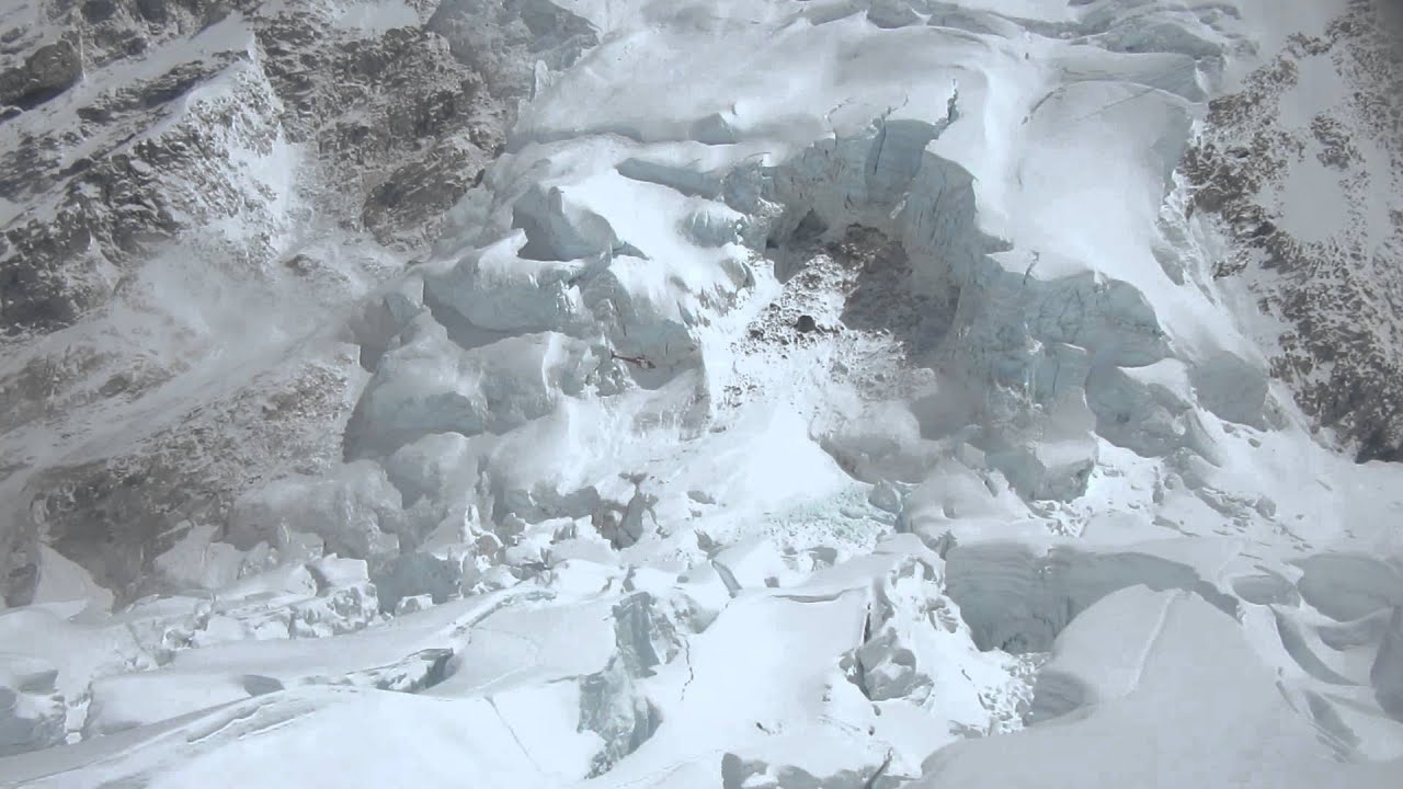 Khumbu Icefall after the Earthquake - YouTube