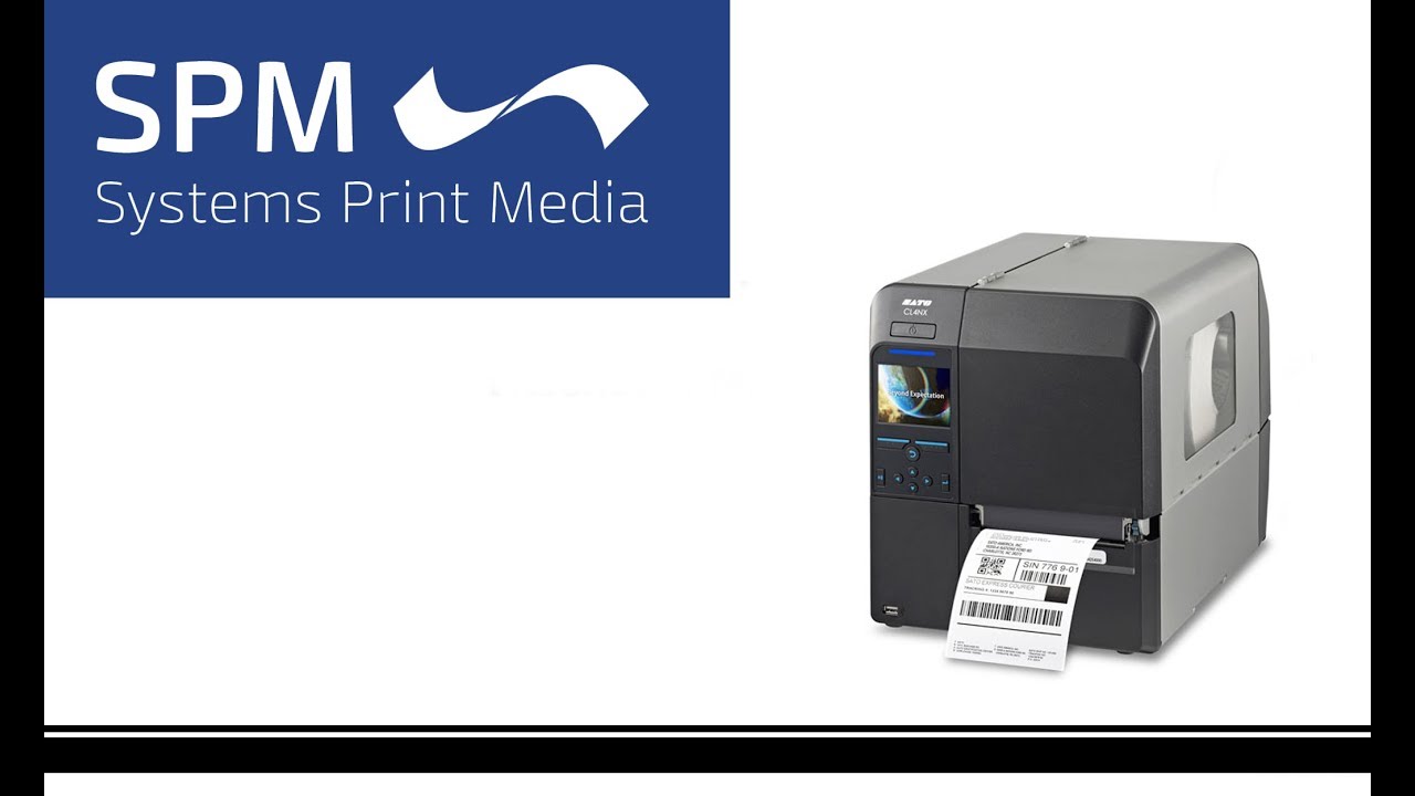 Sato CL4NX - Label Roll Replacement Tutorial - YouTube