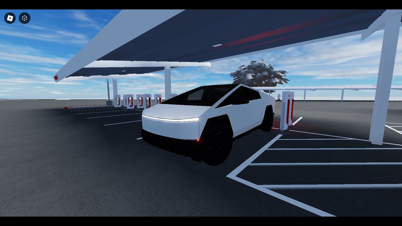 Driving My Tesla Cybertruck in Roblox - YouTube