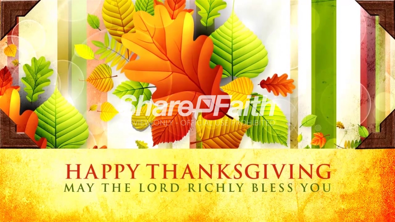 Thanksgiving Backgrounds: Thanksgiving Blessings Video Loop - YouTube