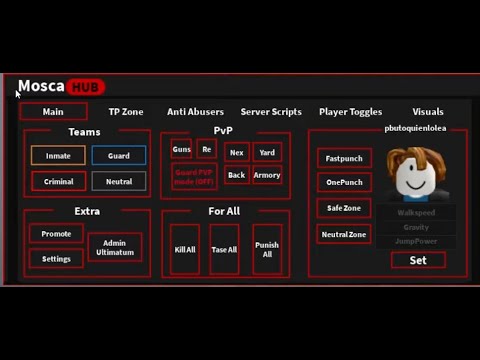 Roblox prison life mosca hub script Sin publicidad - YouTube