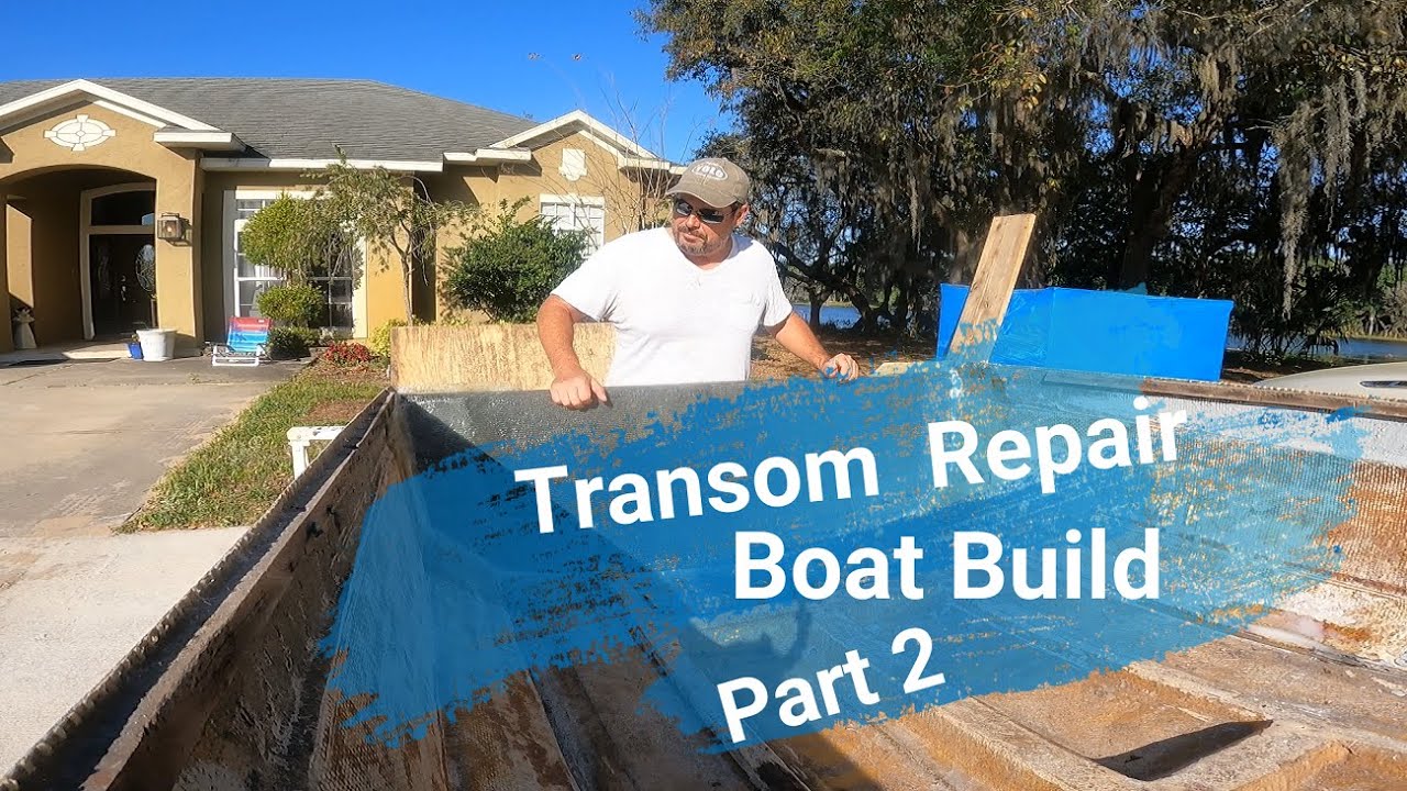 Coosa Board Boat Transom Replacment|Part 2 - YouTube
