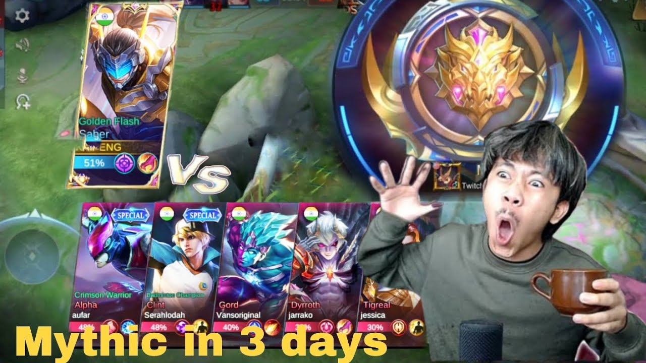 SABER TEACH THEM HOW TO #HYPER |1VS 5 MLBB - YouTube