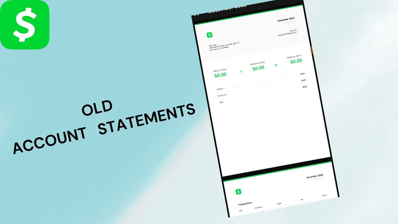How to access your old account statements in Cash App - YouTube