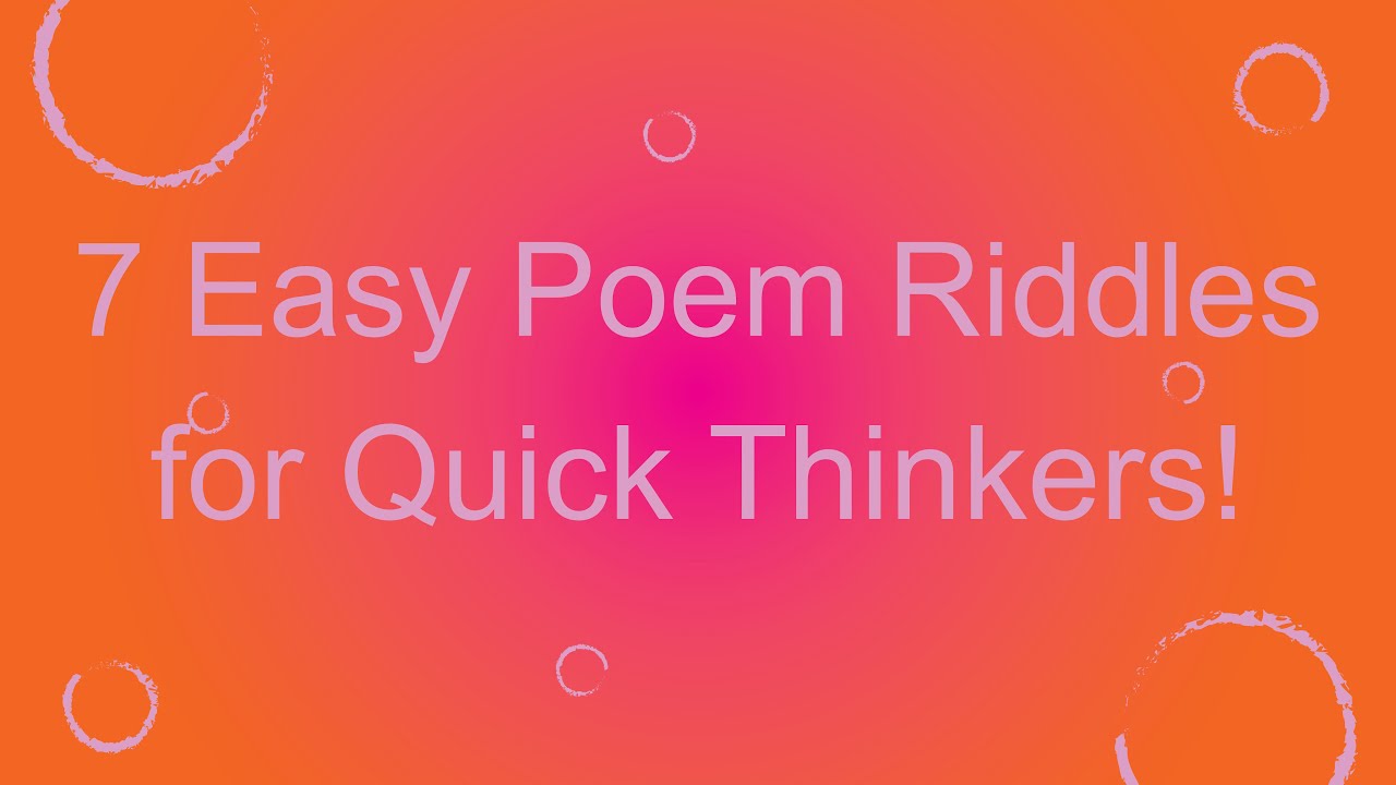 Detective Cat Riddles - 7 Easy Poem Riddles for Quick Thinkers - YouTube
