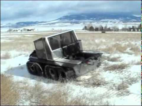 Land Tamer snow travel with standard track - YouTube
