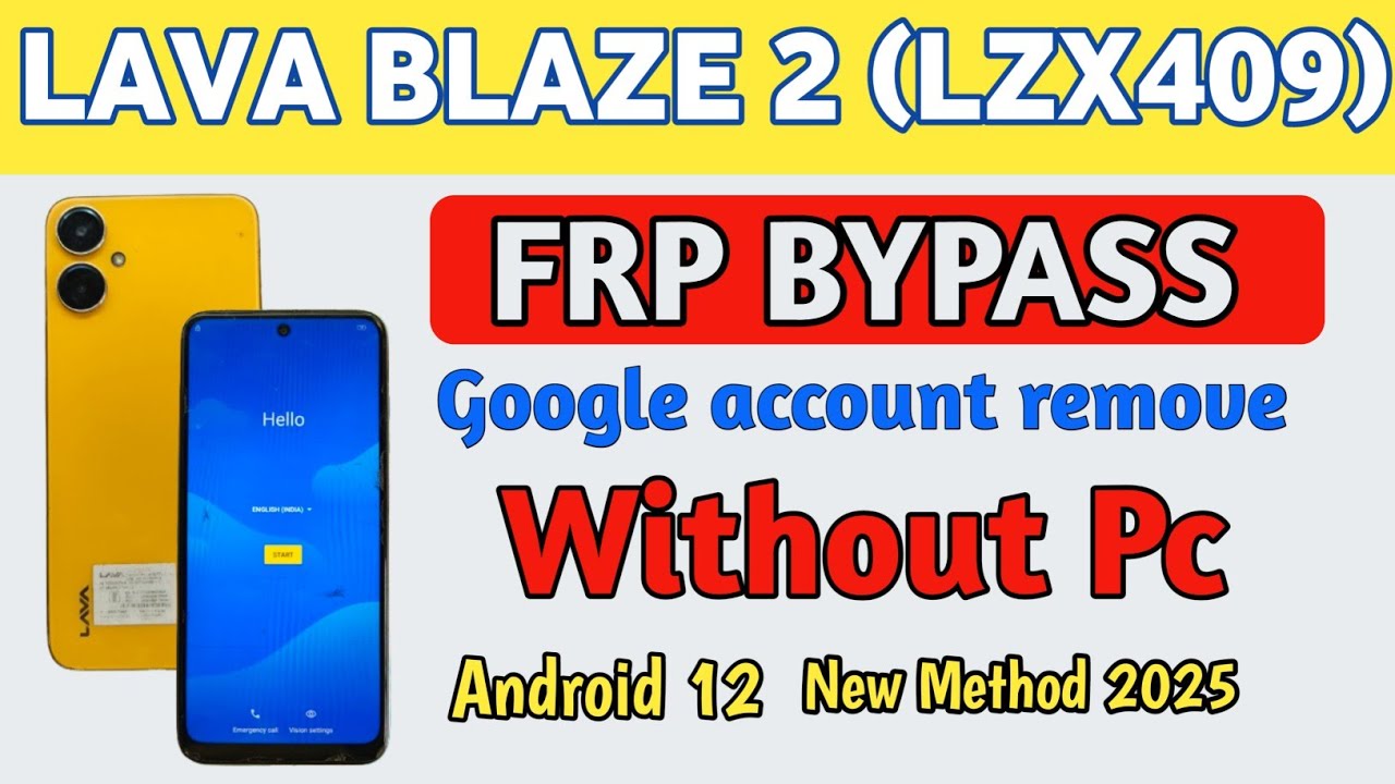 Lava balze 2 frp Bypass||Without pc Lava lzx409 google account remove ...