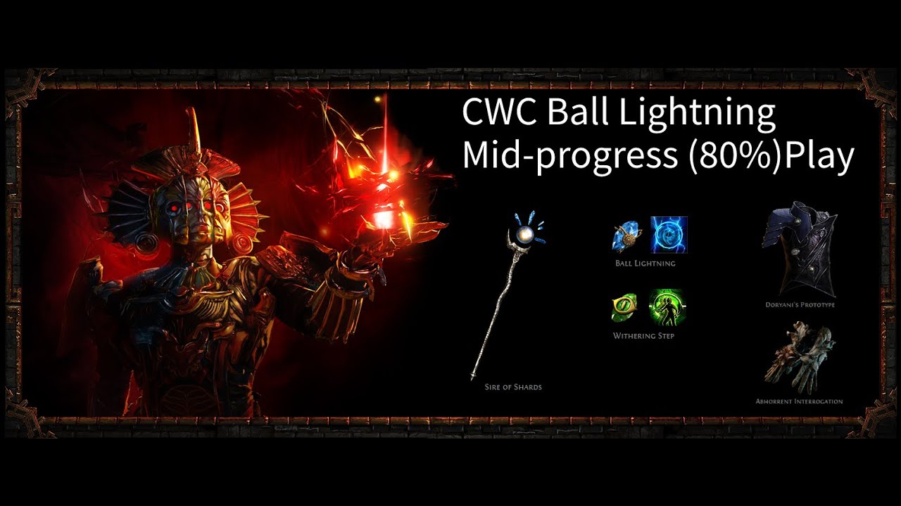 [3.14] CWC 역저항 구형번개 빌드업(80%) 플레이 / CWC Ball Lightning Mid-progress(80% ...