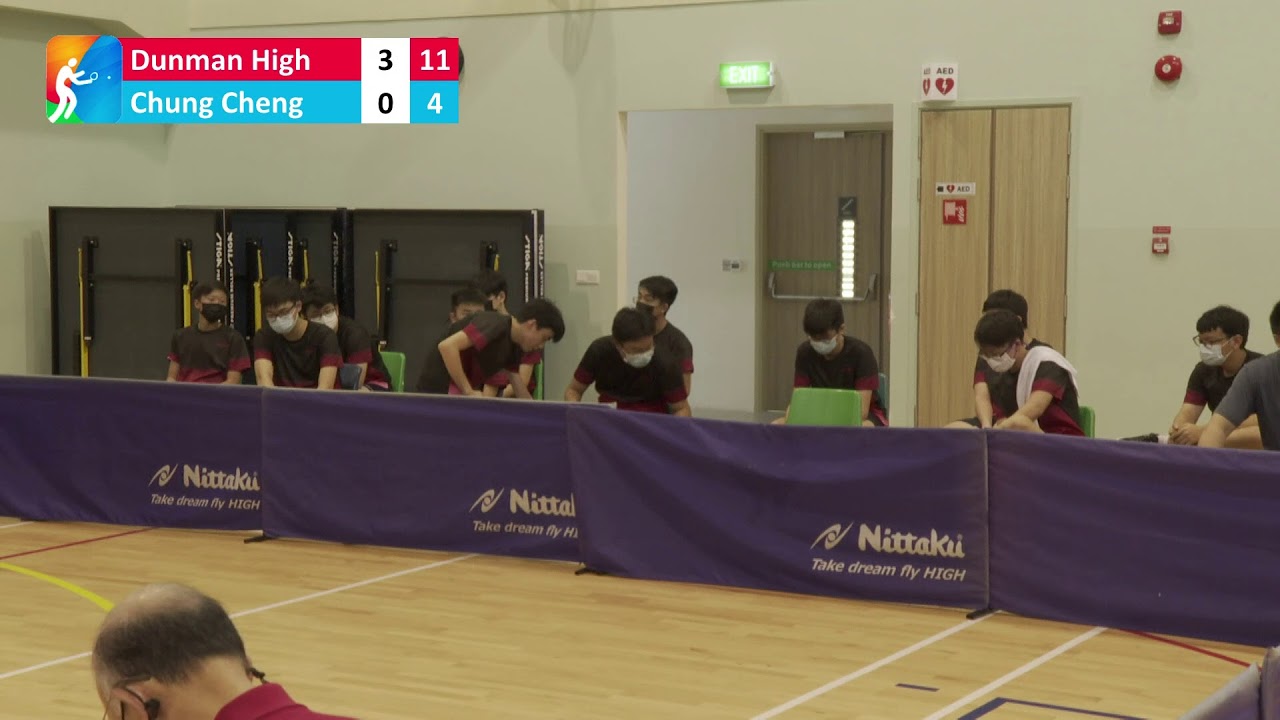 Dunman High School vs Chung Cheng High School (Main) | Table Tennis B ...