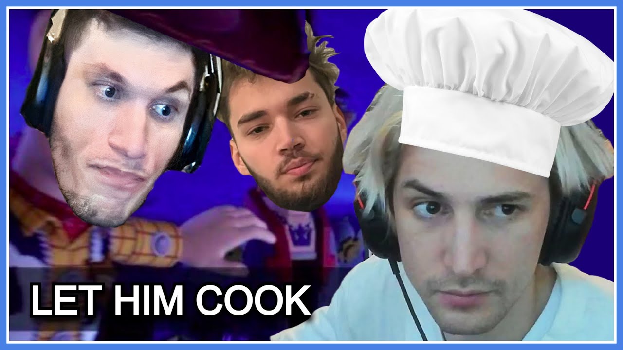 xQc COOKS Adin Ross, Trainwrecks and DJ Akademiks | Denims Reacts - YouTube